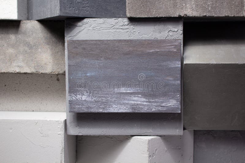 Concrete Cube or Construction Brick As Abstract Background Texture ...