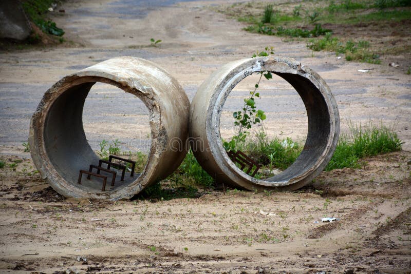 Concrete culvert stock photo. Image of culverts, concrete - 54045428