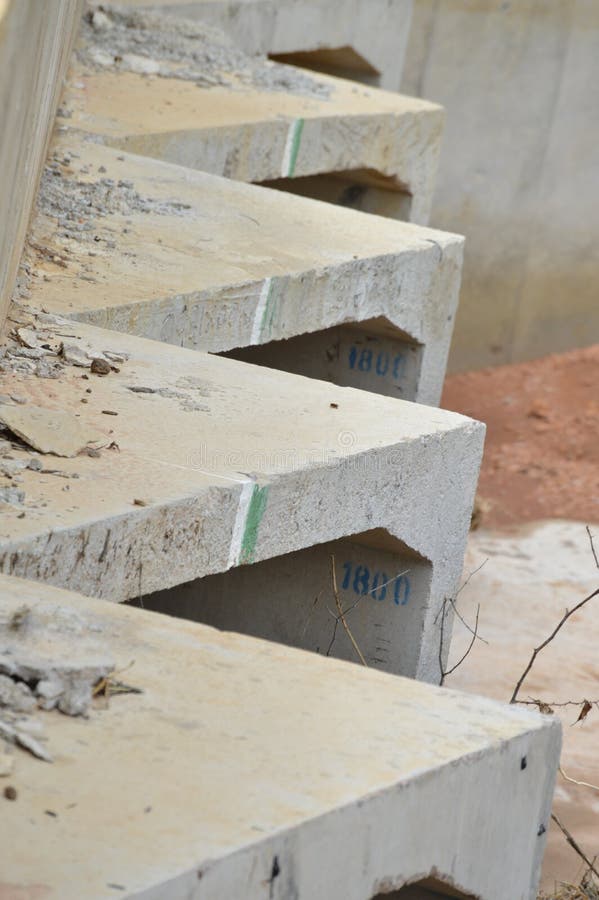 Concrete culverts slabs stock photo. Image of slabs, shaped - 84999272