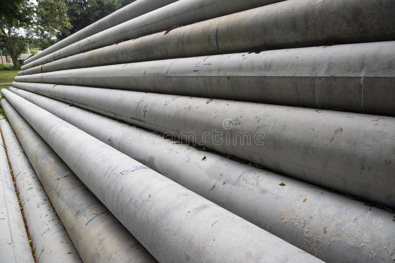 Concrete Cylindrical Shape Electric Pole Texture Pattern Background ...