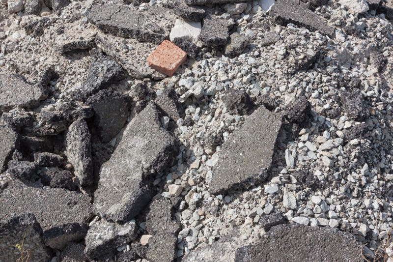 Concrete Debris on Construction Site Stock Image - Image of structure ...