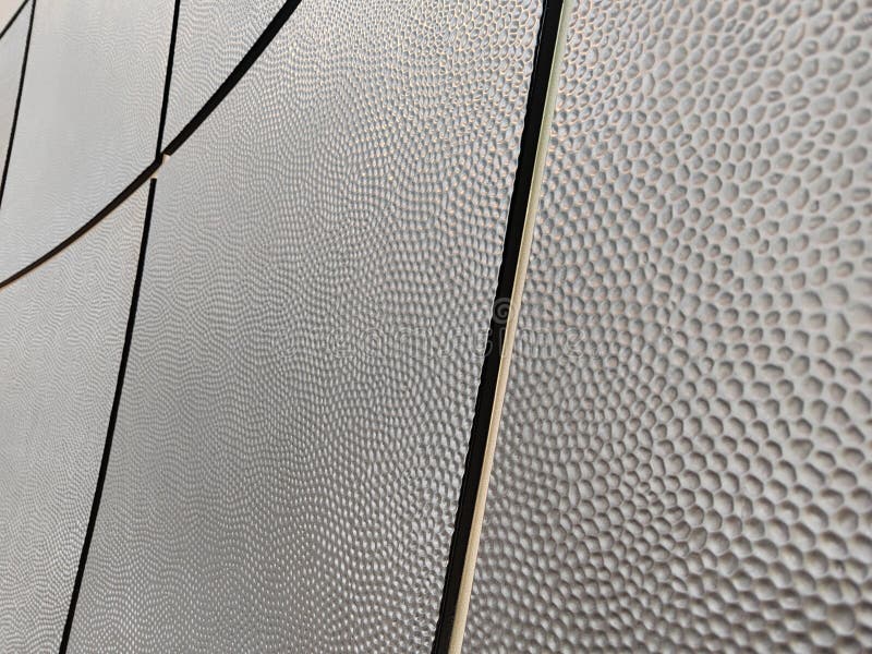 Side View Concrete Decorative Panels. Concrete Facade. Stock Photo ...