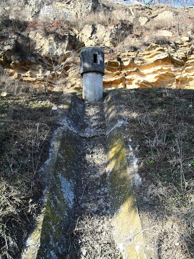 Concrete ditch stock photo. Image of country, nature - 50254320