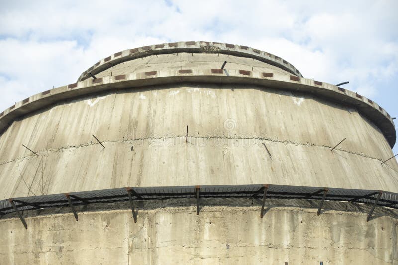 Concrete Dome. Construction of Dome Stock Image - Image of color, copy ...