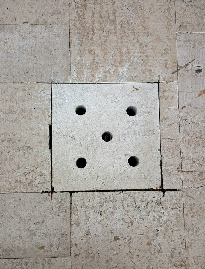 Concrete drain cap stock photo. Image of street, urban - 74205364
