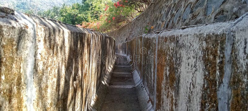 Concrete Drainage Channels Function To Channel Rainwater To Avoid ...