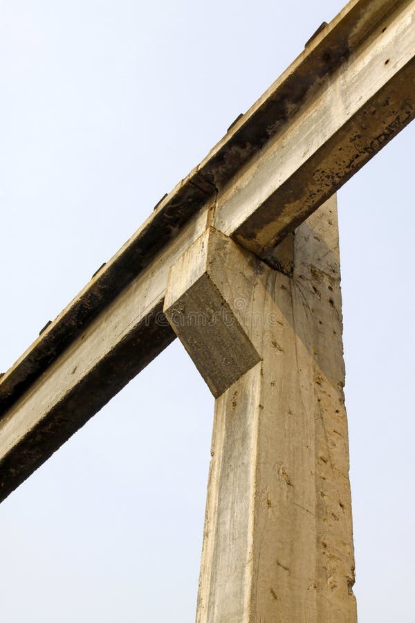 Concrete Factory Building Framework Stock Photo - Image of construction ...