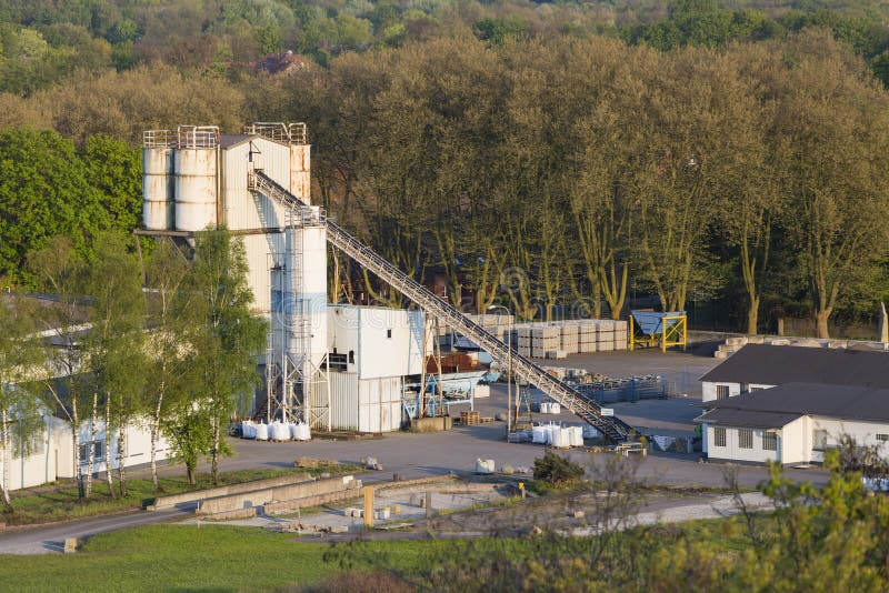 Concrete Factory in Duisburg, Germany Stock Image - Image of germany ...