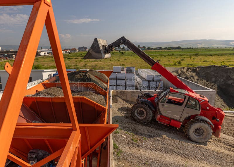 Concrete factory images stock image. Image of factory - 282420927