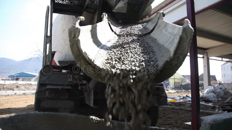 Concrete Falling in a Floor Slab Stock Footage - Video of industry ...