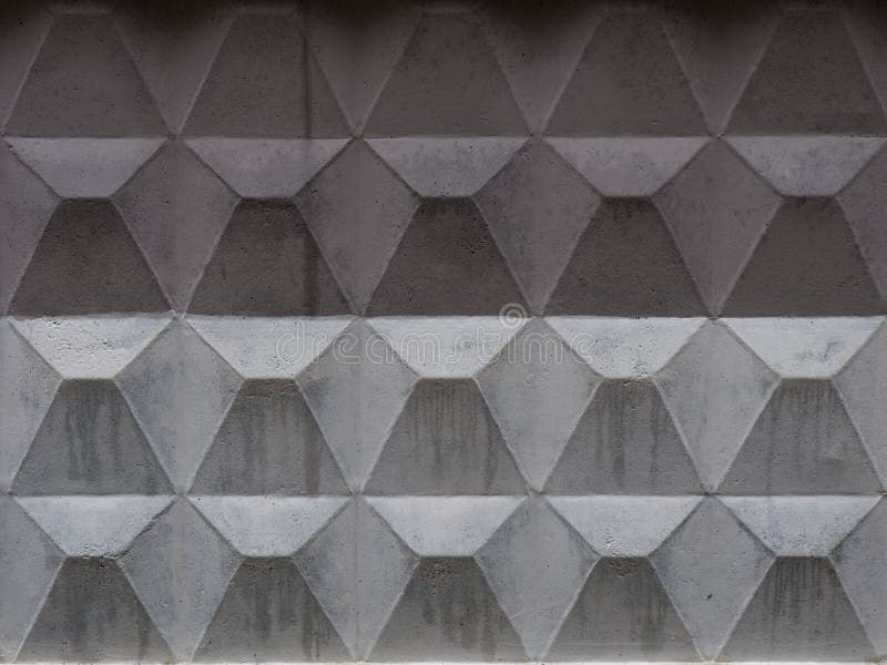 Concrete Fence with a Relief Pattern. Background Texture Stock Photo ...