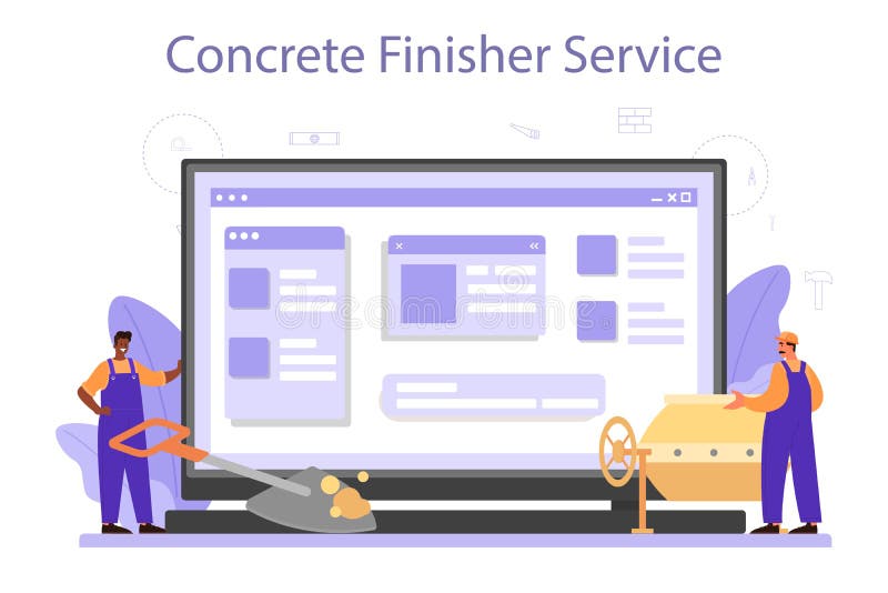 Concrete Finisher Stock Illustrations – 55 Concrete Finisher Stock ...