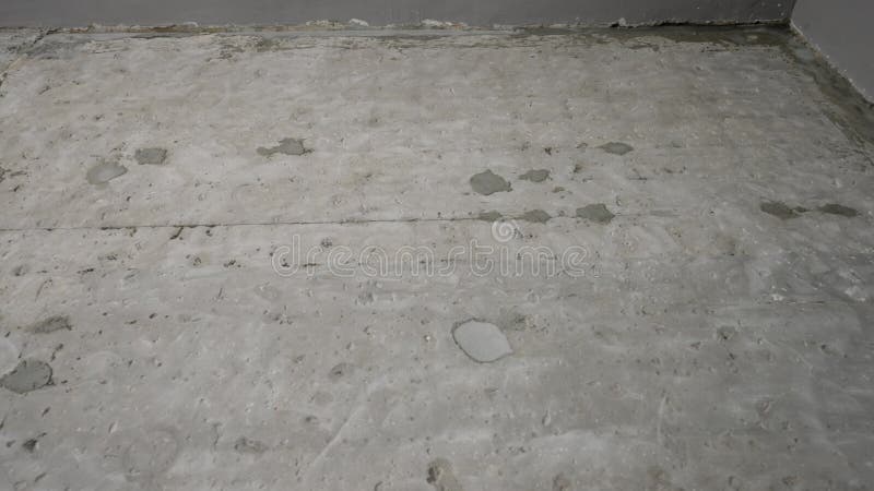Concrete Floor Drying Process: Surface Transformation Over Time Stock ...