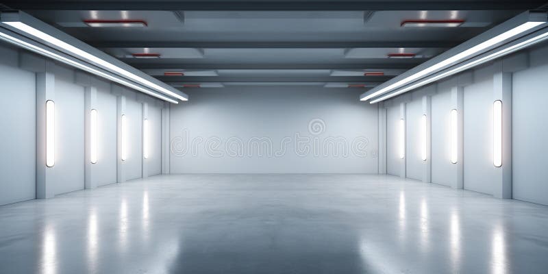 Concrete Floor and Empty Space for Background Stock Illustration ...