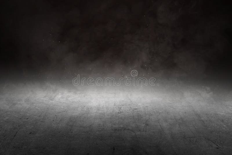 Concrete Floor with Smoke and Light Stock Image - Image of concrete ...