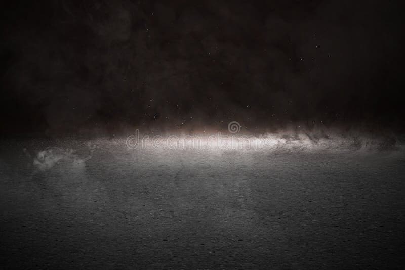 Concrete Floor with Smoke and Light Stock Image - Image of concrete ...