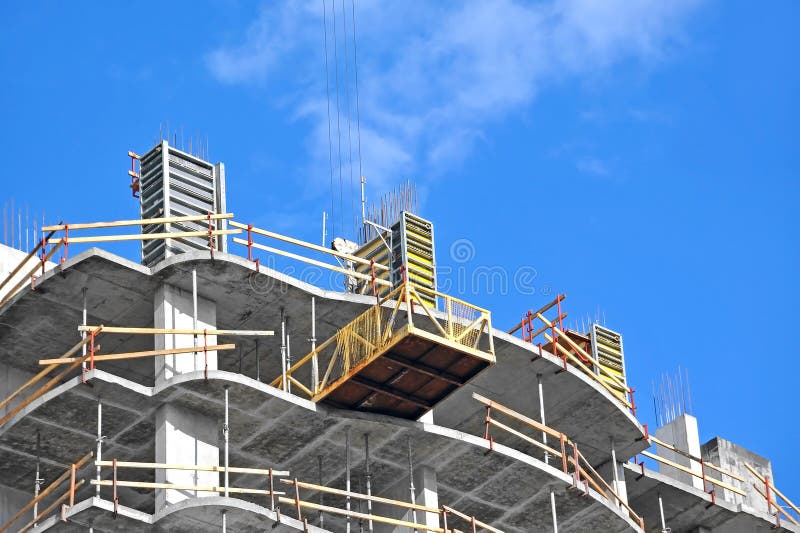 Concrete Formwork and Floor Beams Stock Image - Image of form, frame ...