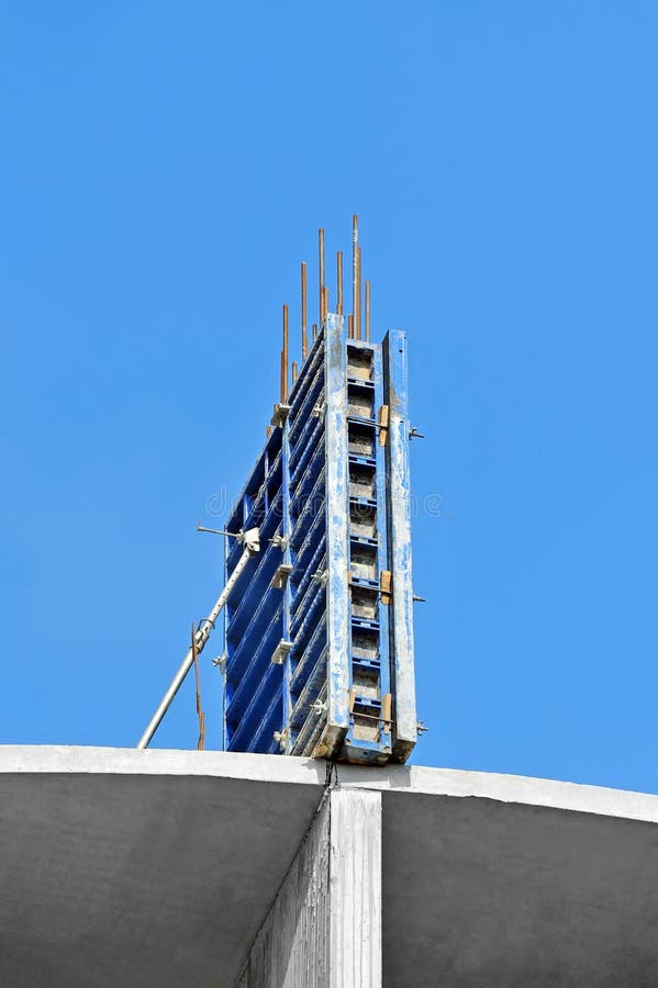 Concrete Formwork and Floor Beams Stock Photo - Image of form, estate ...