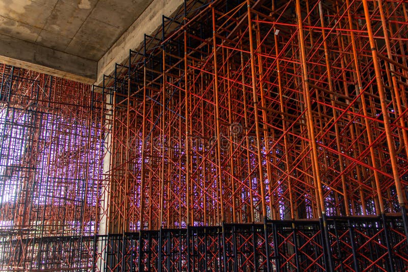 Formwork for Concrete during the Building Construction Process Stock ...