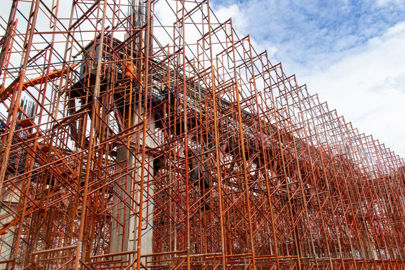 Formwork for Concrete during the Building Construction Process Stock ...