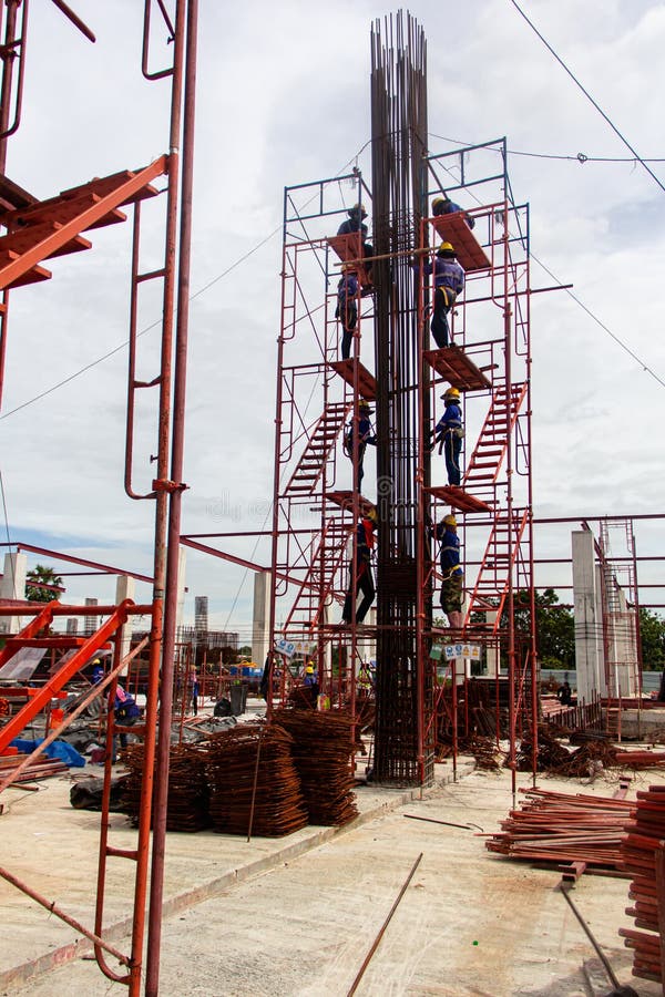 Concrete Formwork and Scaffolding Stock Image - Image of scaffold ...