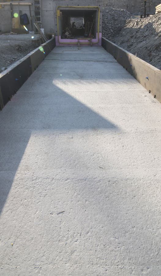 Concrete Foundation in Construction Industry Stock Image - Image of ...