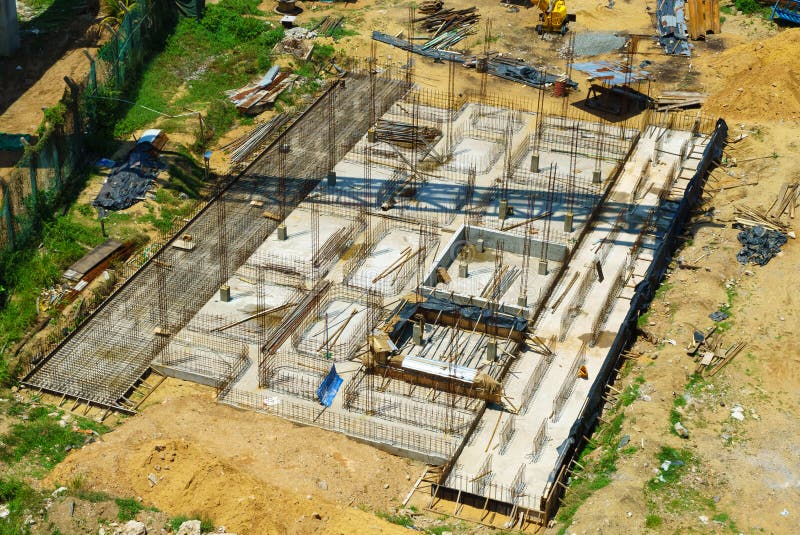Concrete Foundation with Reinforcement for Construction of a Large ...