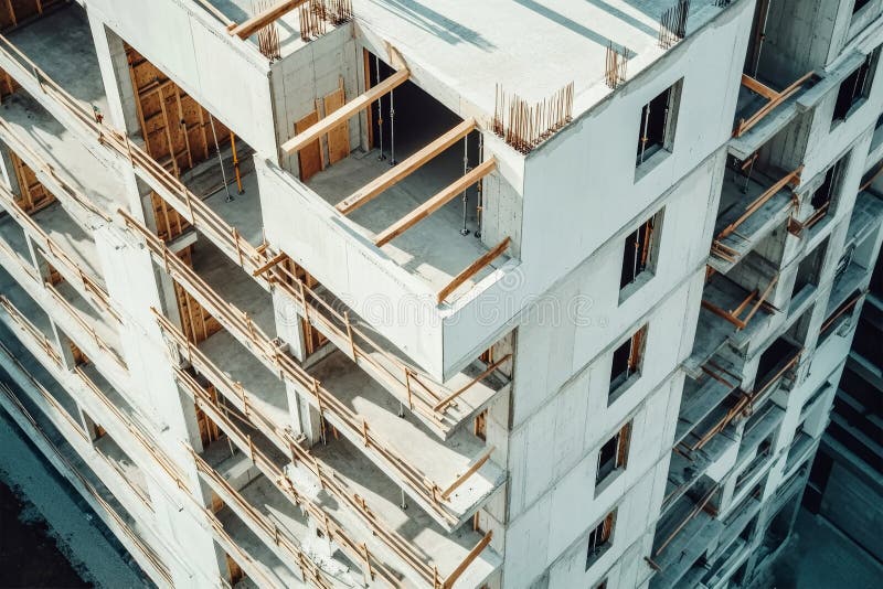 Concrete Foundation Taking Shape for Modern Apartment Building in ...