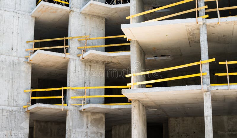 Concrete Framework of the Future Building Stock Photo - Image of ...
