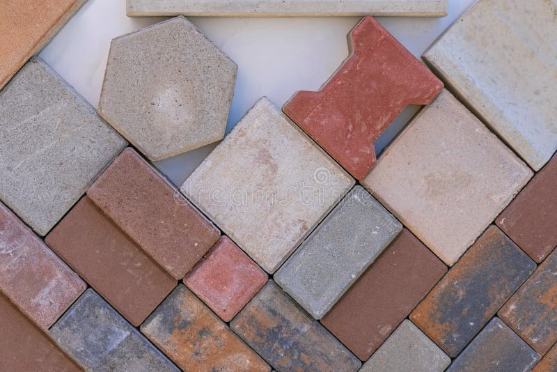 Concrete Garden Bricks stock photo. Image of garden - 247896666