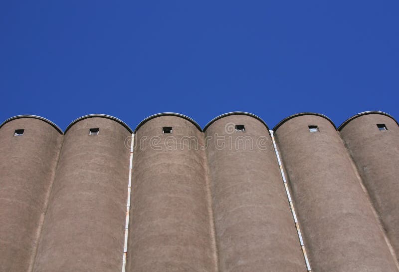 Concrete grain storage stock image. Image of storage - 93605929