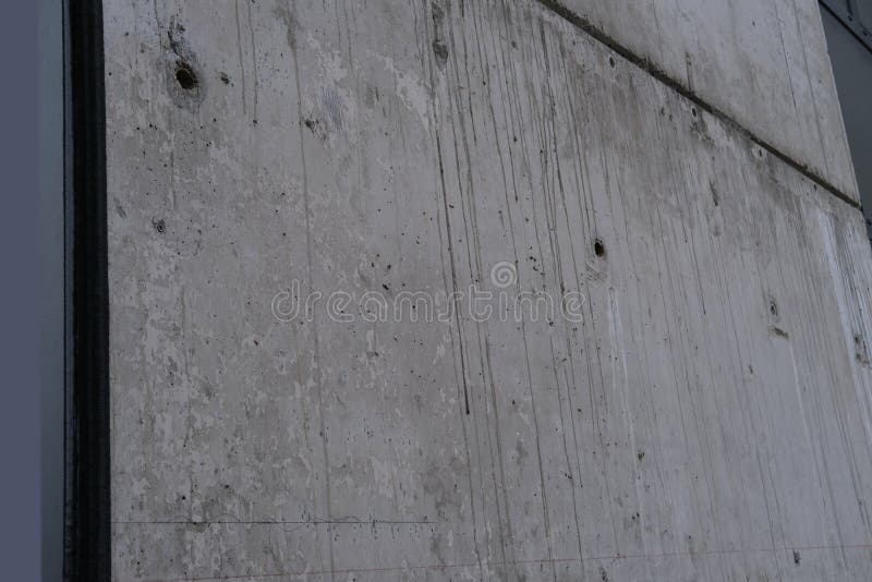 Concrete Gray Wall of an Architectural Building, Building Material ...