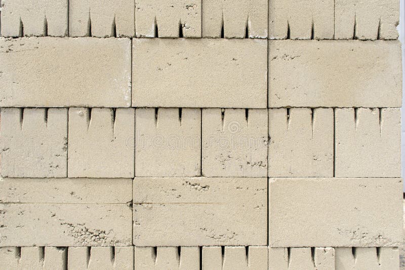 Concrete Grey Block Wall. Background Close Up Stock Photo - Image of ...