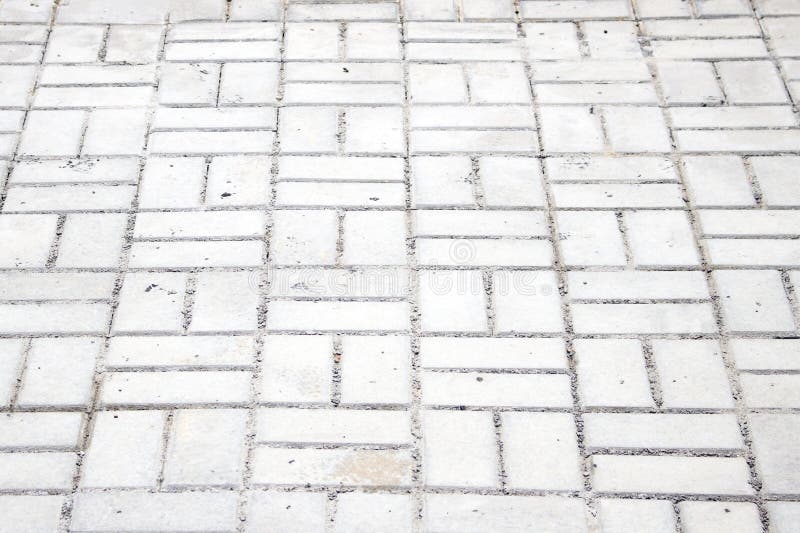 Concrete Grey Bright Clean Pavement on a Street Stock Image - Image of ...