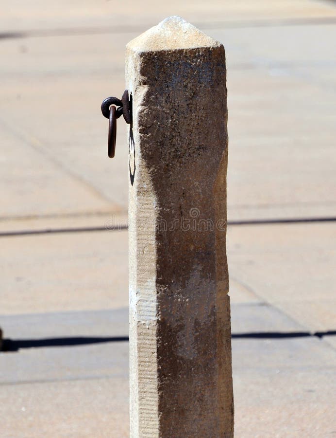 Concrete Hitching Post stock image. Image of ring, post - 283873473