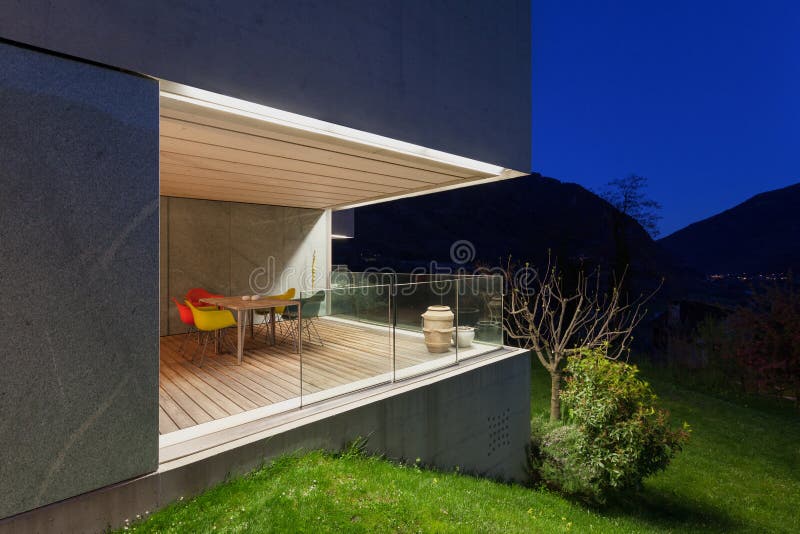 Old Concrete House in a Residential Area Stock Image - Image of ...