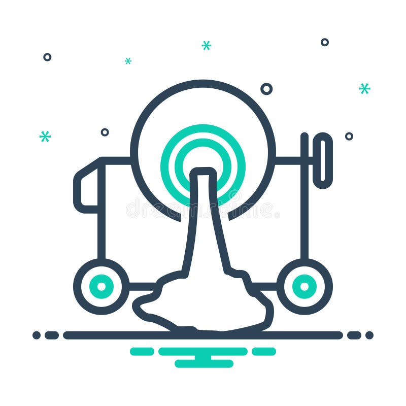 Mix Icon for Concrete, Cement Tuck and Blender Stock Vector ...