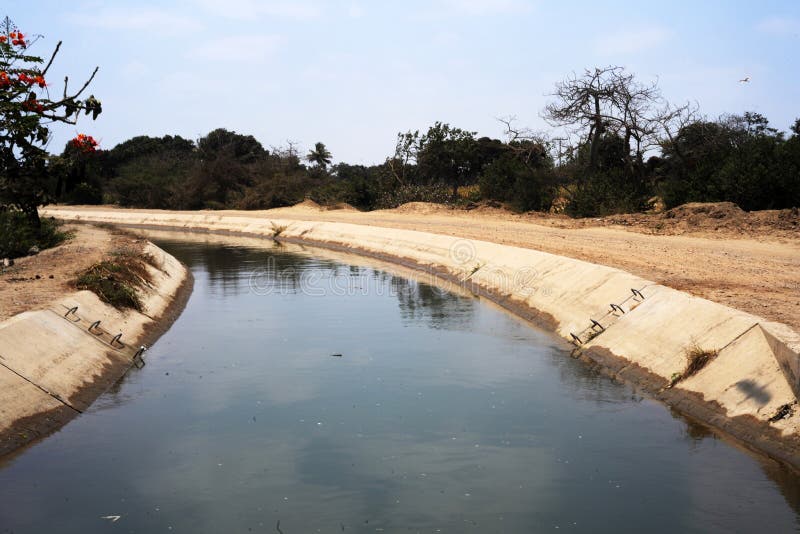 Concrete Irrigation Canal in Tucume Lambayaque Stock Image - Image of ...