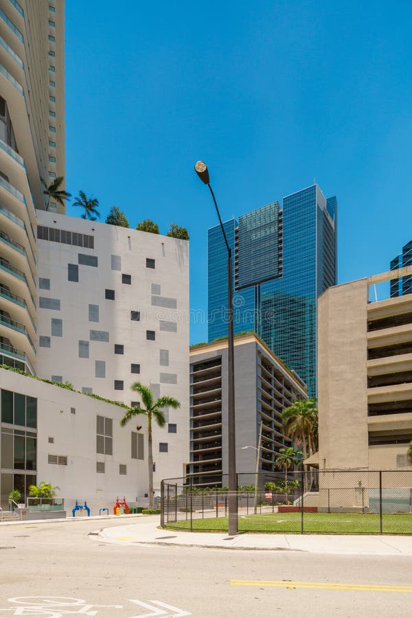 Concrete Jungle. Brickell, Miami, Florida USA Stock Photo - Image of ...