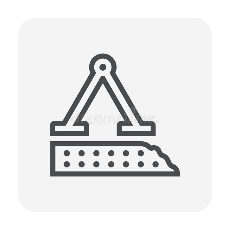 Concrete Leveling Machine or Screed Vector Icon. Stock Vector ...