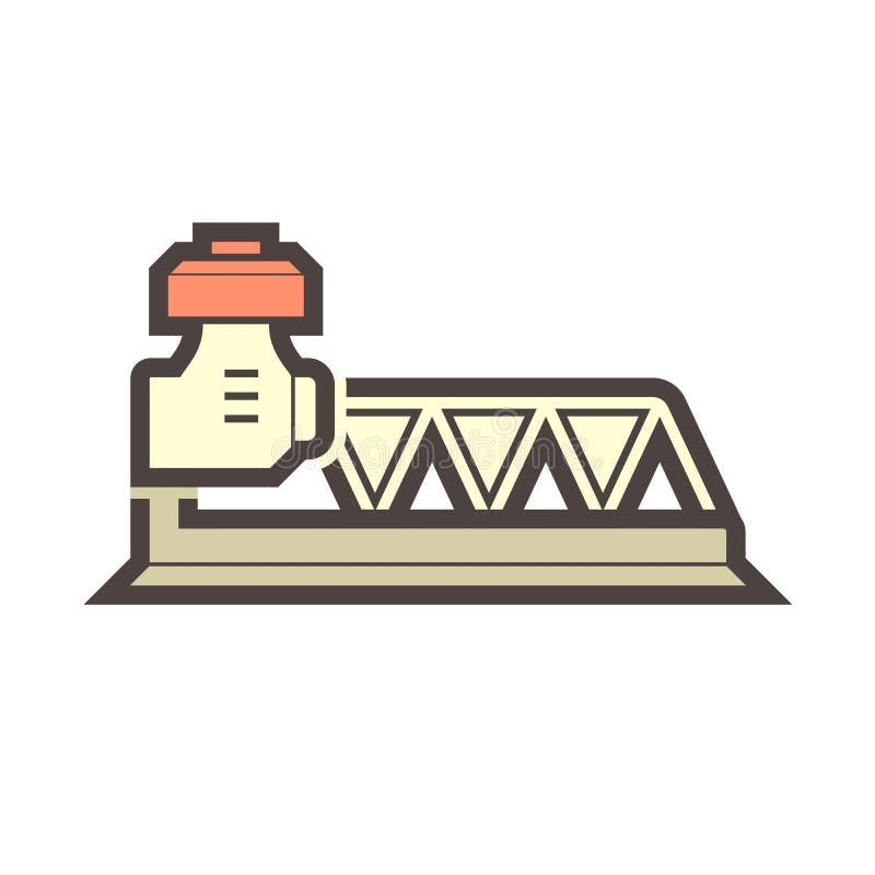 Concrete machine icon stock vector. Illustration of building - 182903449