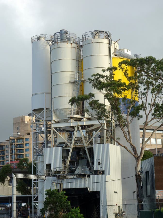 Concrete Manufacturing Facility Stock Photo - Image of concrete ...