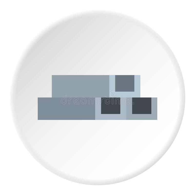 Concrete or Metal Constructions Icon Circle Stock Vector - Illustration ...