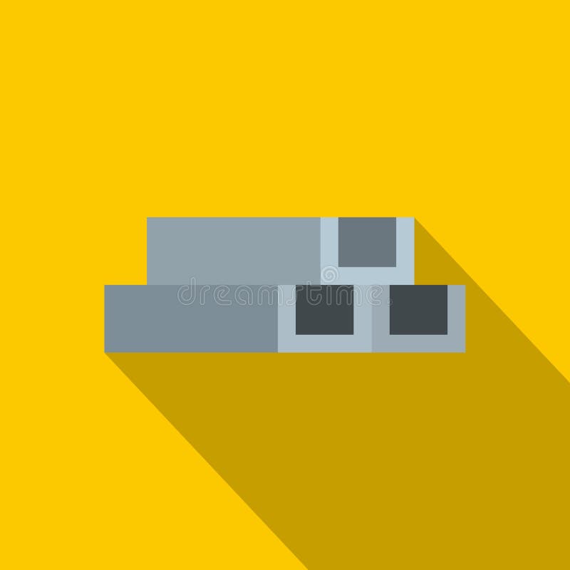 Concrete or Metal Constructions Icon, Flat Style Stock Vector ...