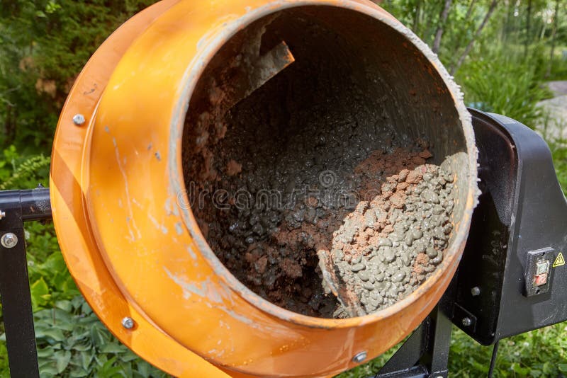 Concrete Mixer. Construction Concept Stock Photo - Image of concret ...