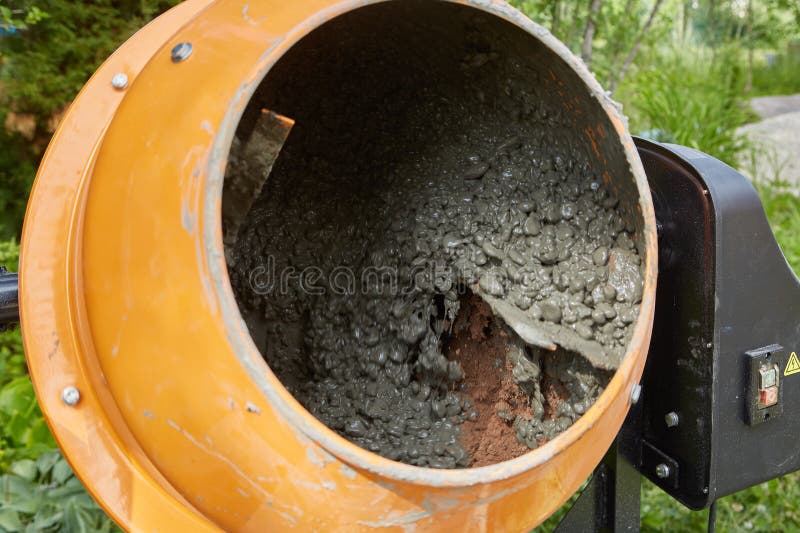 Concrete Mixer. Construction Concept Stock Photo - Image of industry ...