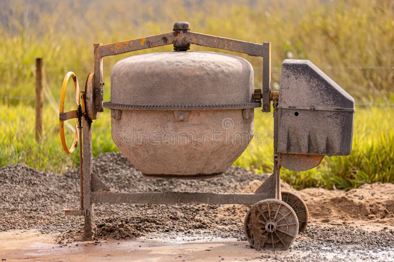 Concrete Mixer Construction Tool Stock Photo - Image of construction ...