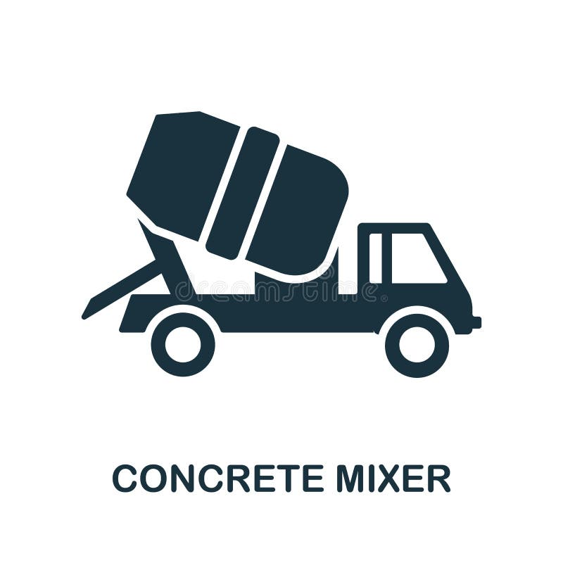 Concrete Mixer Icon. Simple Element from Construction Collection ...
