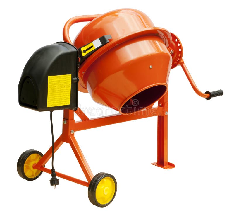 Concrete mixer stock image. Image of background, isolated - 33671061