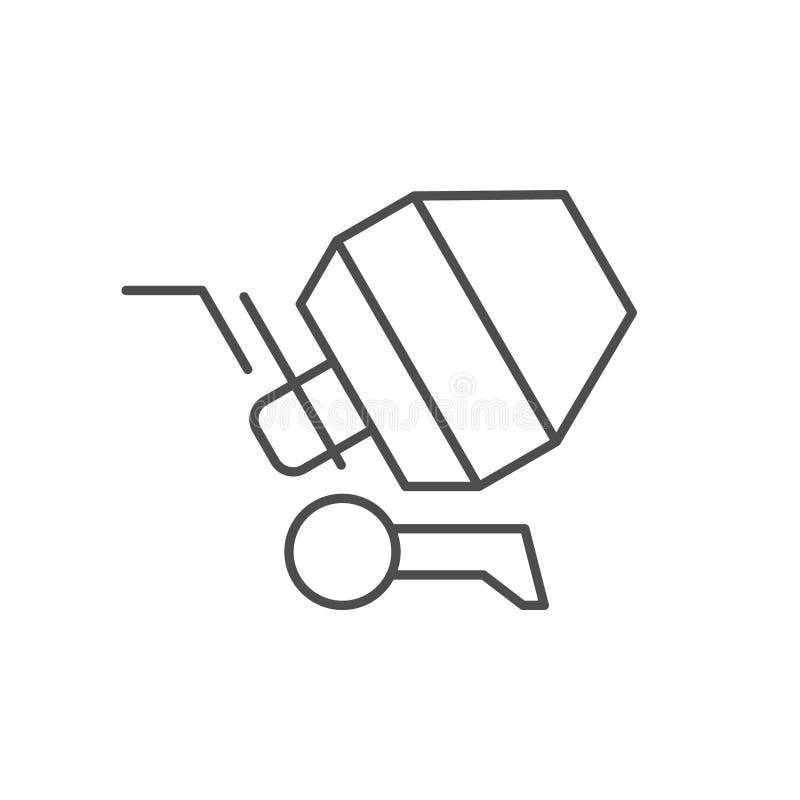Concrete Mixer Outline Stock Illustrations – 1,798 Concrete Mixer ...